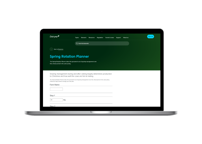 Spring Rotation Planner Tool | DairyNZ